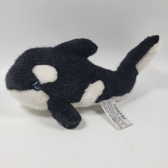 Russ | Toys | Vtg Russ Berrie Spouter The Whale 9 Plush Orca Killer ...